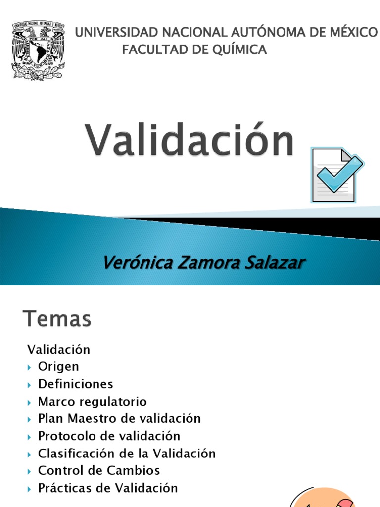 Validación | PDF | Industria farmacéutica | Calidad (comercial)