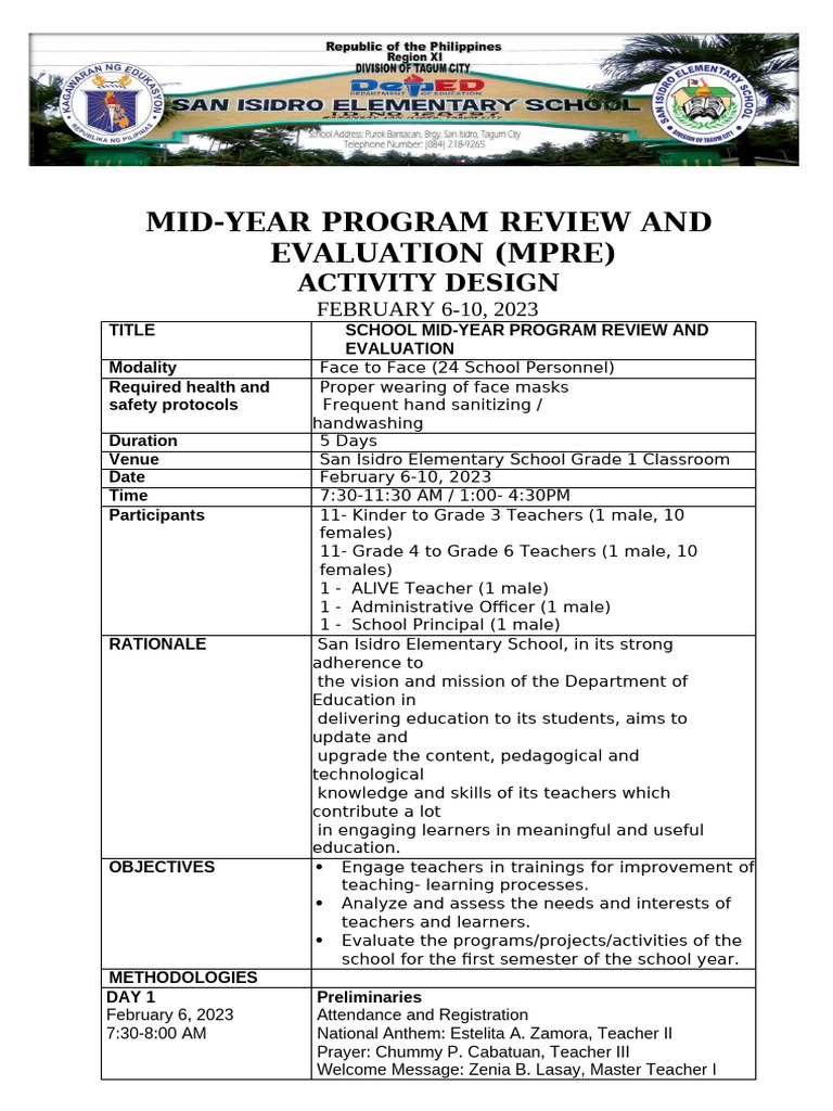 HRD Mpre Trainingdesign February2023 | PDF | Teachers | Education Theory