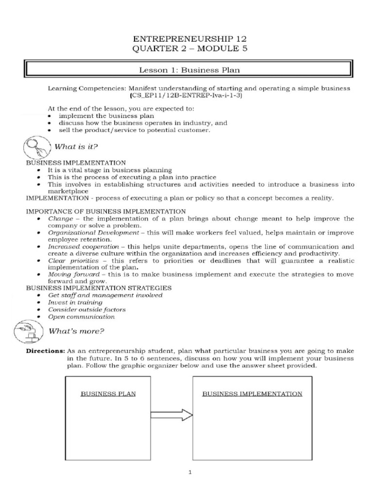 Entrep Quarter 2-Module 5 | PDF