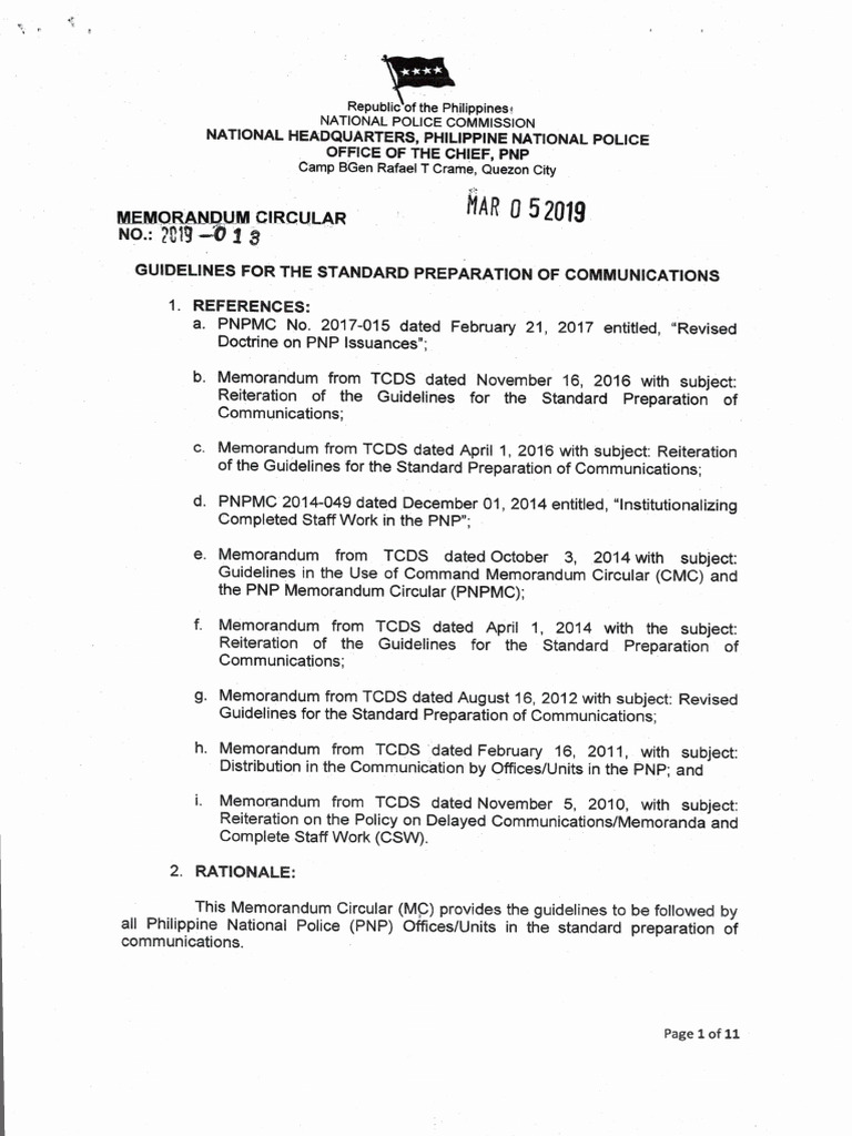 MEMORANDUM-CIRCULAR-NO-2019-013 | PDF
