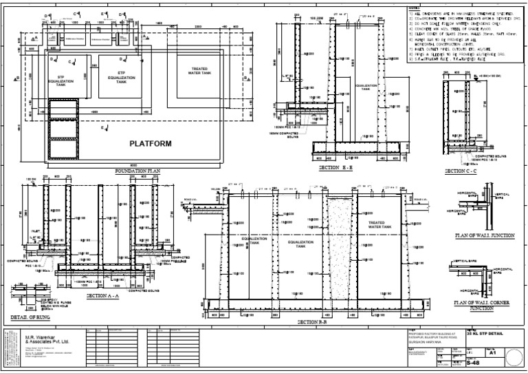 STP Equalization Tank Design Details | PDF