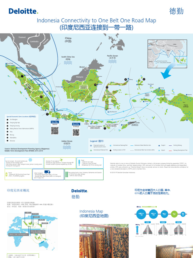 Deloitte-Indonesia Connectivity To One Belt One Road Map | PDF