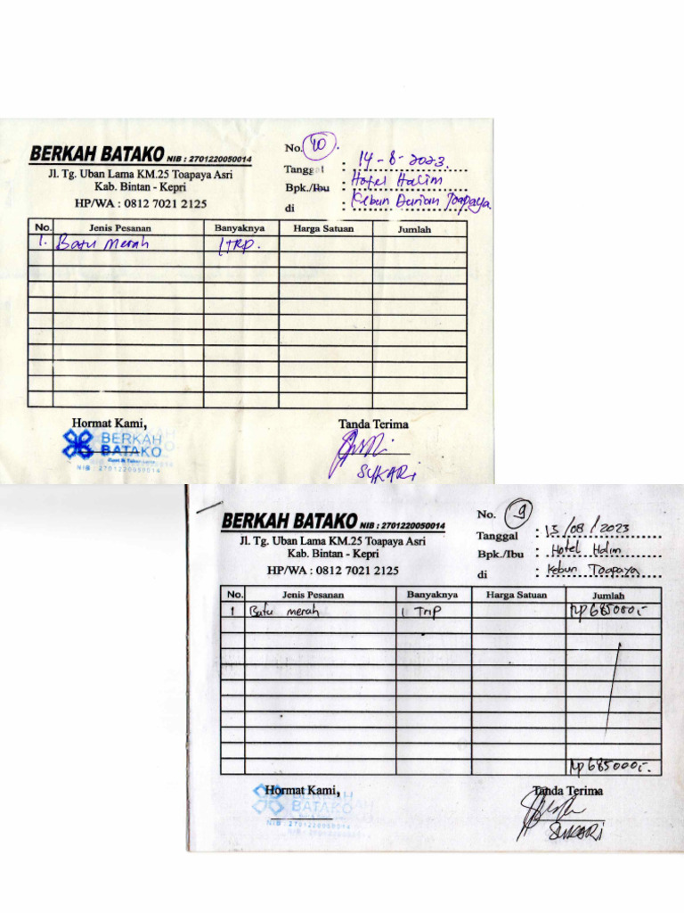 Nota Batu Merah | PDF