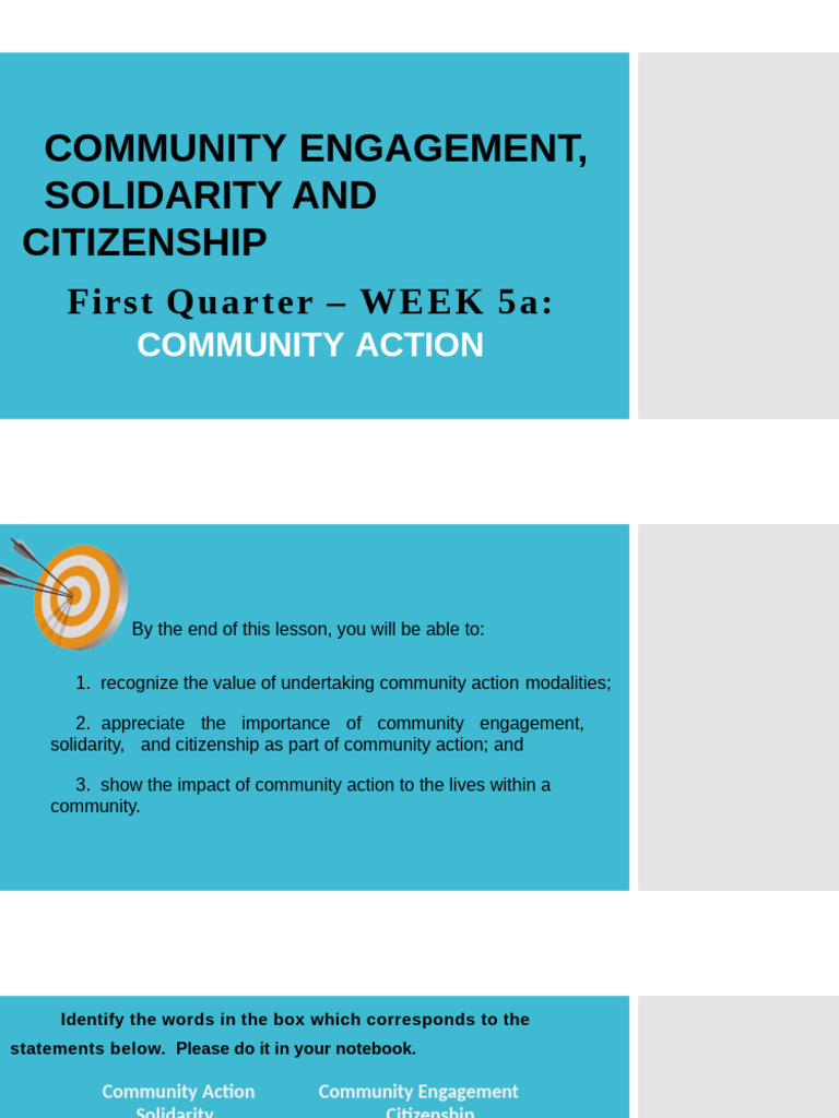 Community Action & Engagement Guide | PDF | Community | Citizenship