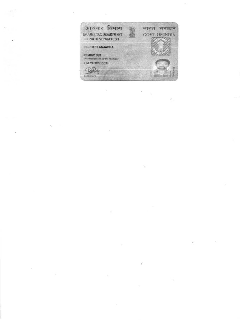 Pan Card | PDF