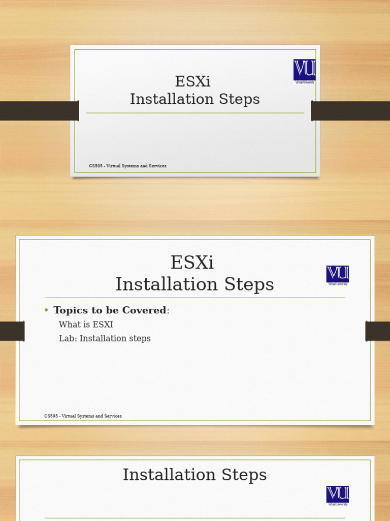 ESXi Lab1 - Installation Steps | PDF