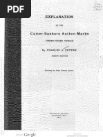 Cutter Sanborn | PDF | Art | Classics