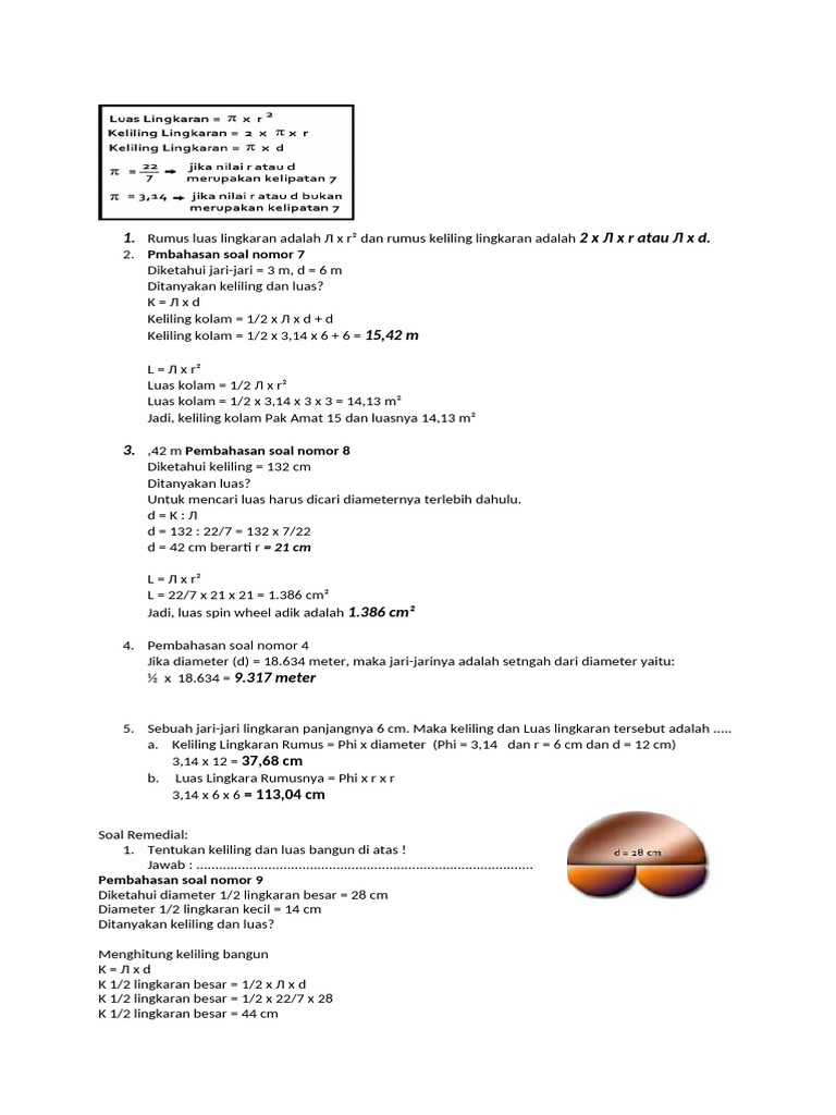 Jawaban Soal Uh Bab 4 Mtk | PDF
