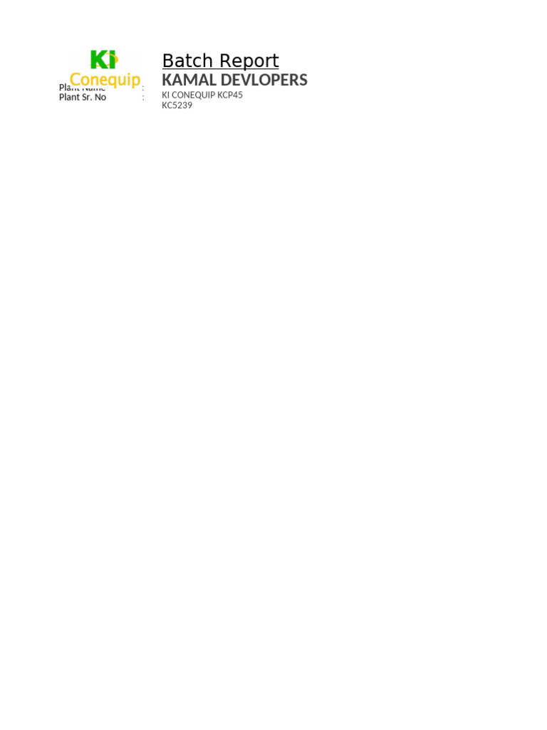 Batch Report.pdf1128lk | PDF