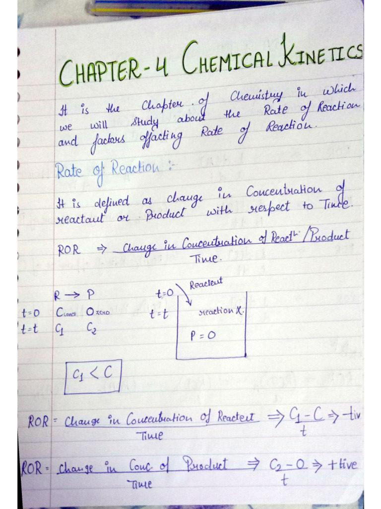 chemical kinetics chp4.pdf shrijibaba | PDF