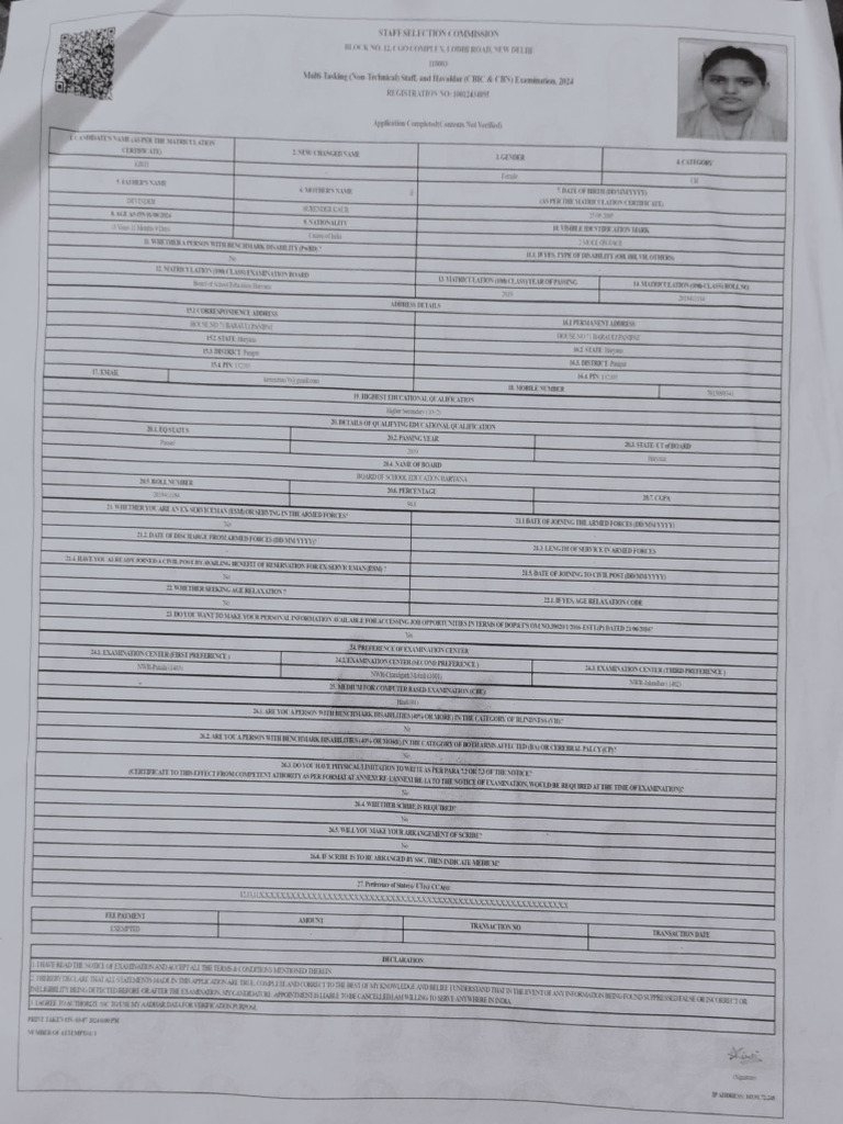 SSC MTS Examination Details and Marks | PDF