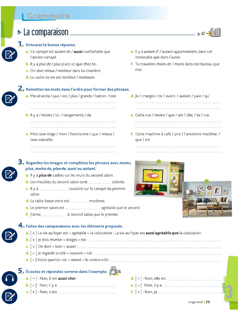 Exercices Comparaison | PDF