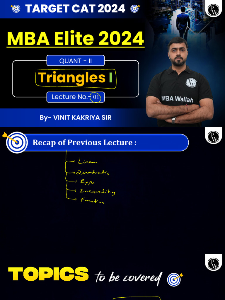 Geometry 01 Class Notes Mba Elite 2024 Pdf Triangle 4967