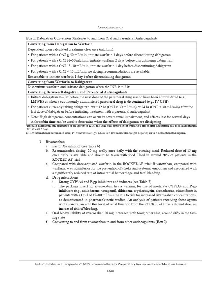 2023 ACCP UPDATES in Therapeutics 1 PDF | PDF | Medicine | Medical ...