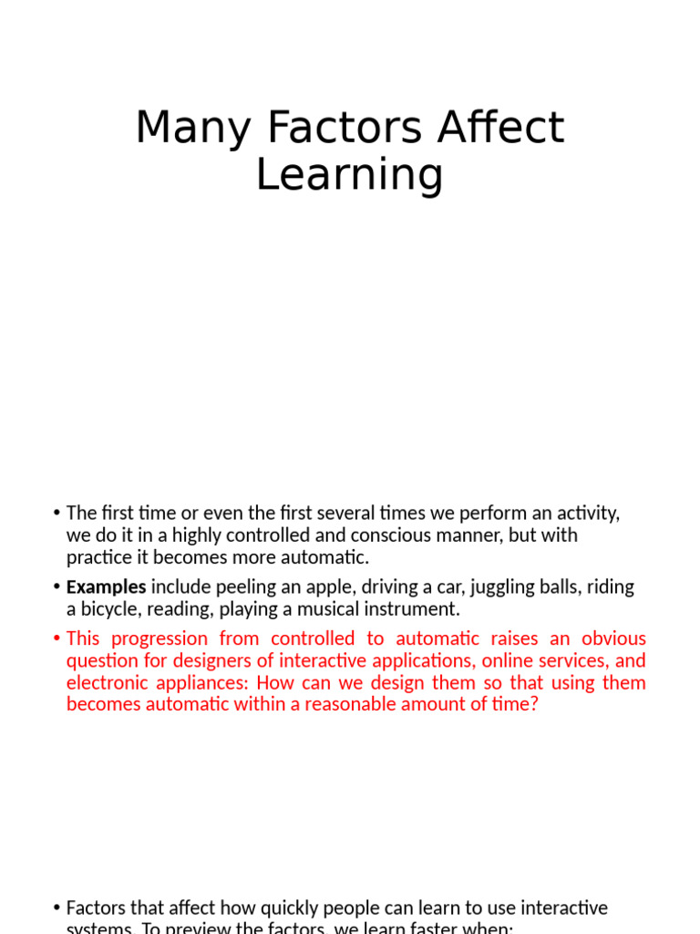 UNIT III Many Factors Affect Learning | PDF | Databases | Conceptual Model