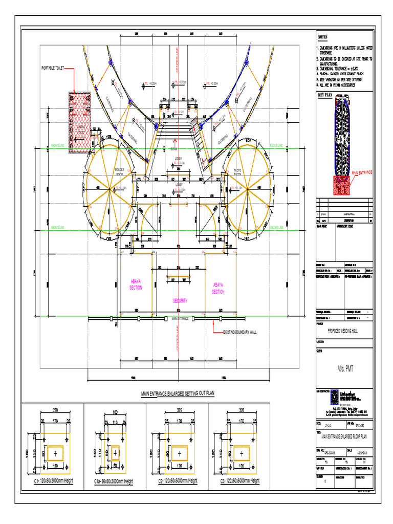 8.Main Entrance column layout | PDF
