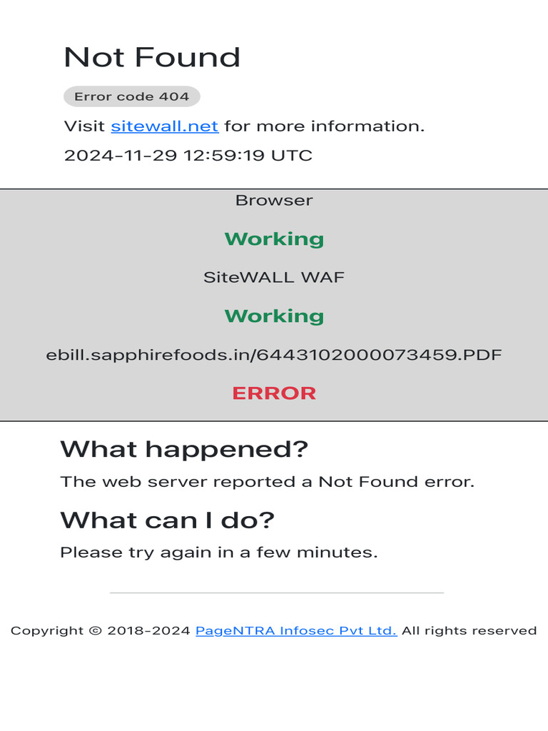 Not Found: What Happened What Can I Do | PDF