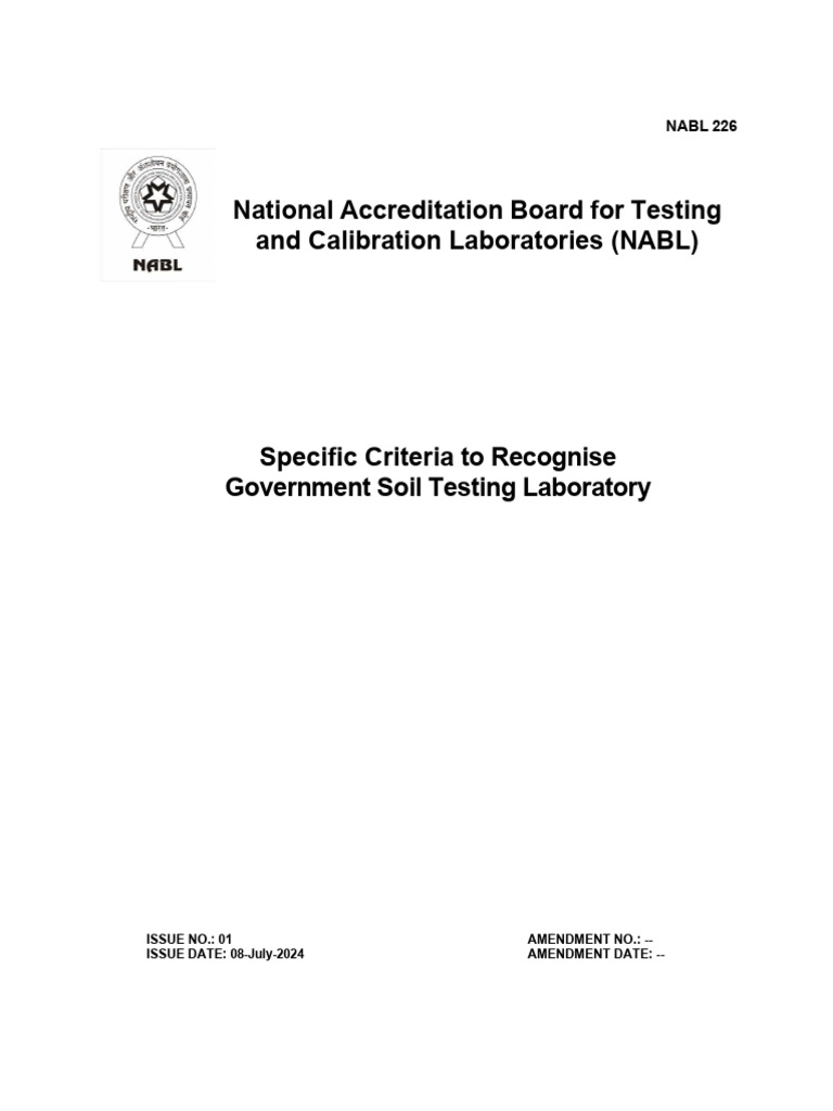 Nabl 226 | PDF | Soil | Calibration