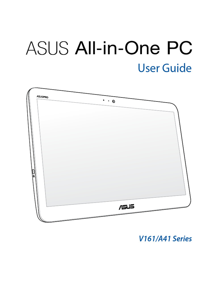 Asus Aio v161 (Manual PDF | PDF | Computer Network | Bios