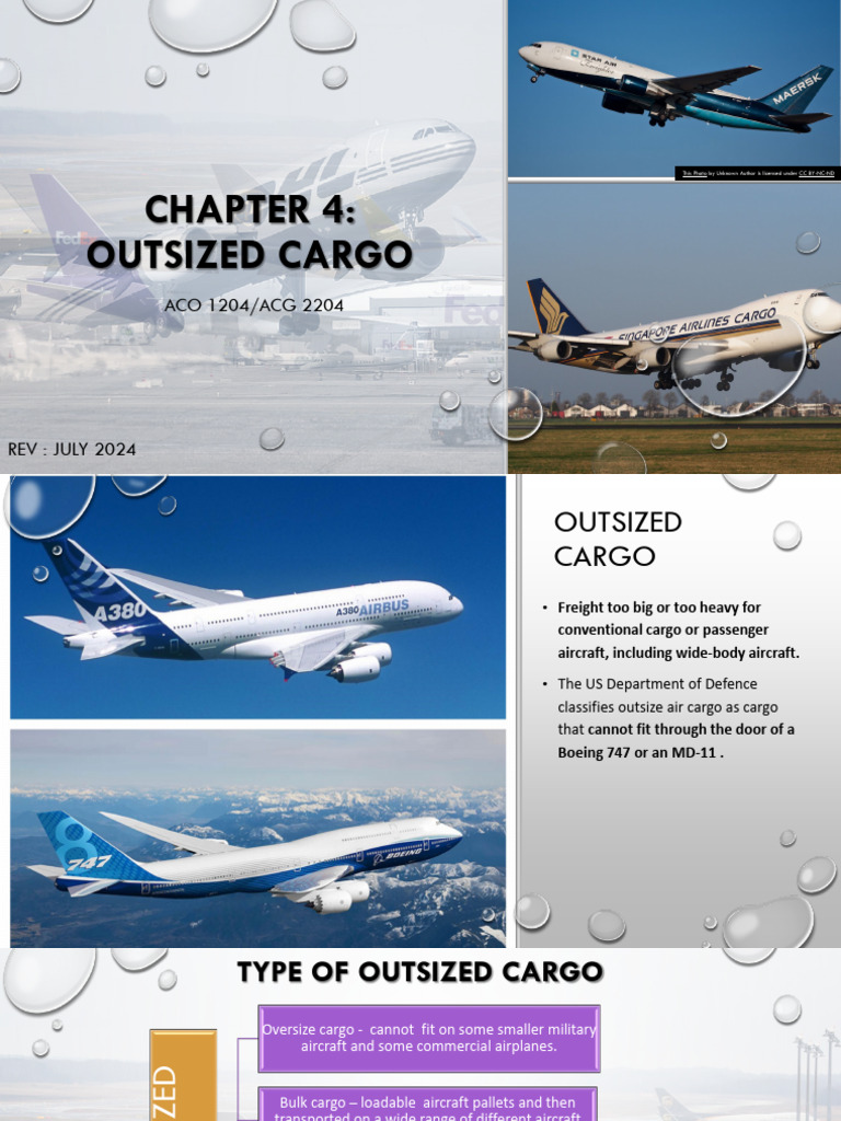Chapter 4 Outsize Cargo | PDF | Cargo | Aircraft