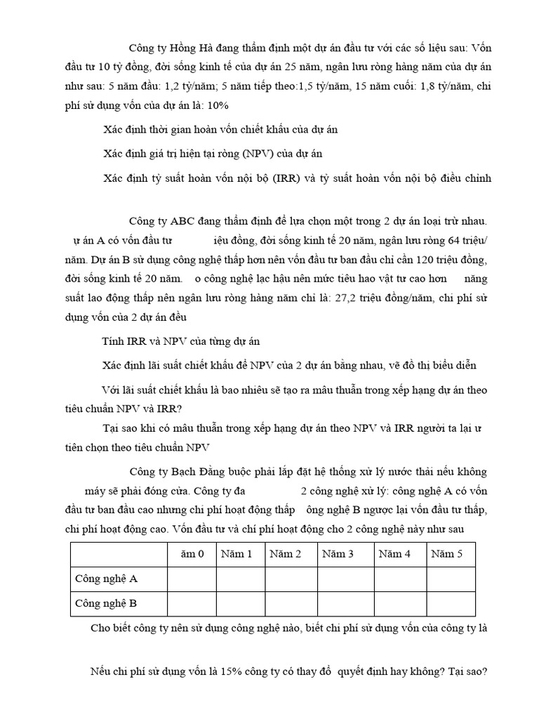 Bai Tap Chuong 2 | PDF