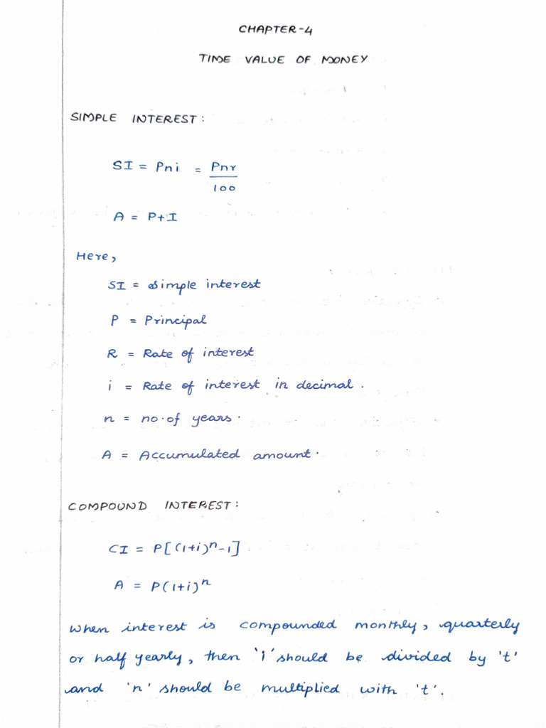 Chapter 4 - Handwritten Notes-1 | PDF
