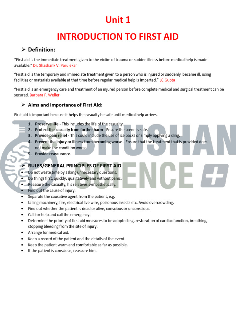 First Aid Fundamentals and Emergency Care | PDF | Emergency Department ...