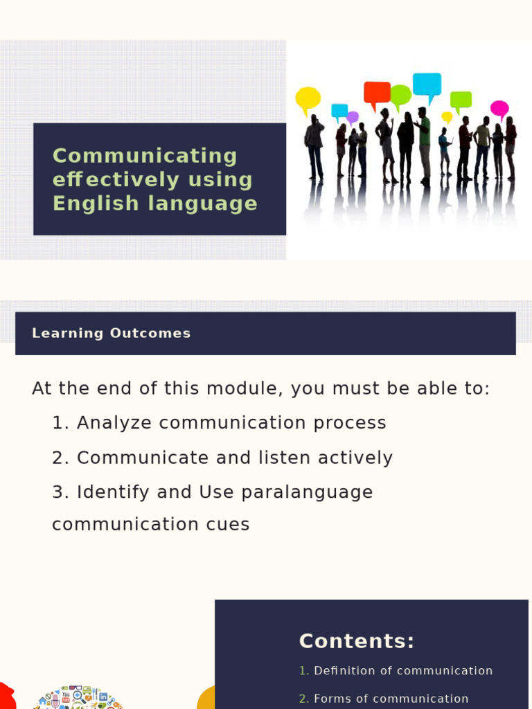 Communicate Effectively Using English | PDF | Communication | Nonverbal ...