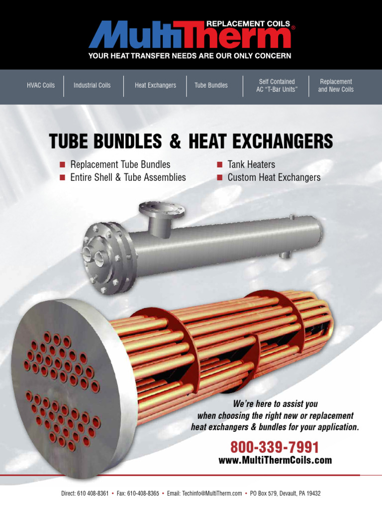 Custom Heat Exchangers & Tube Bundles | PDF | Pipe (Fluid Conveyance ...