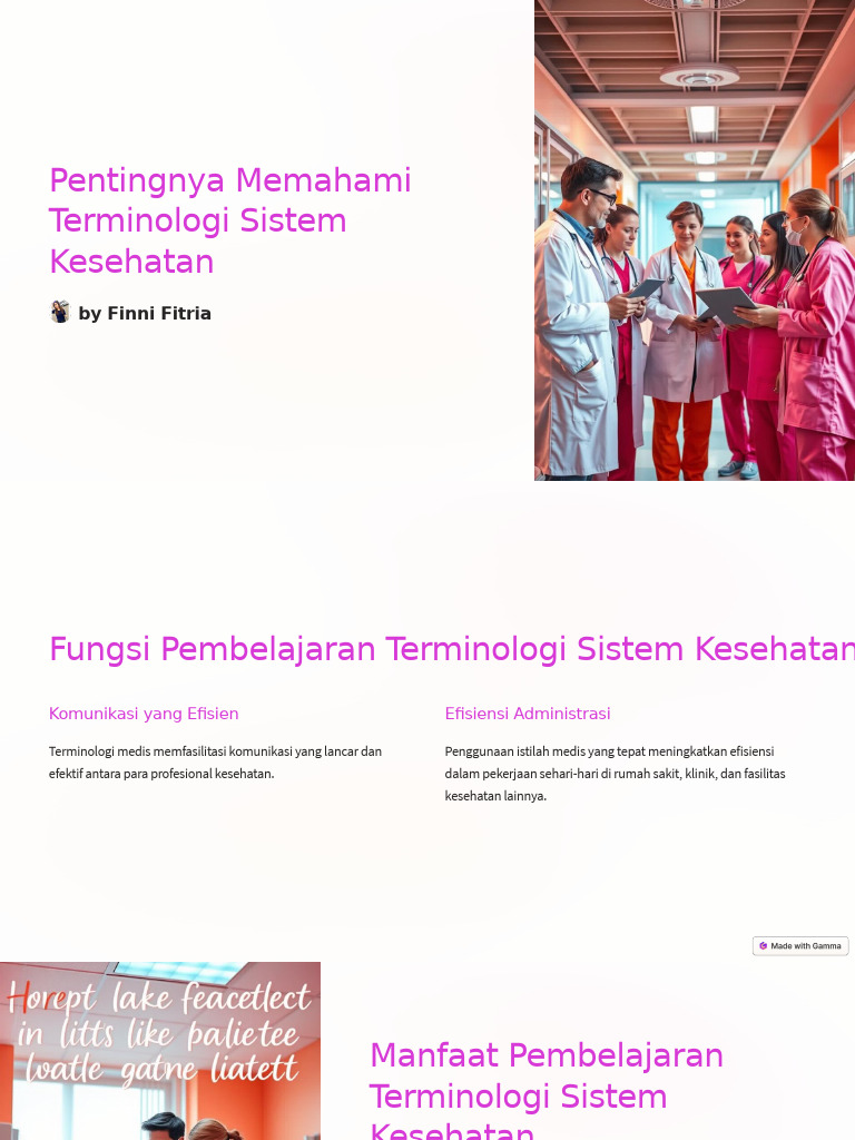 Pentingnya Terminologi Sistem Kesehatan | PDF