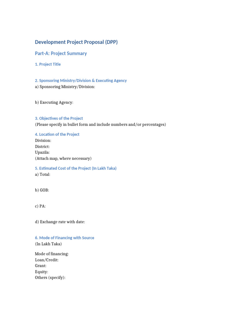 Development Project Proposal | PDF