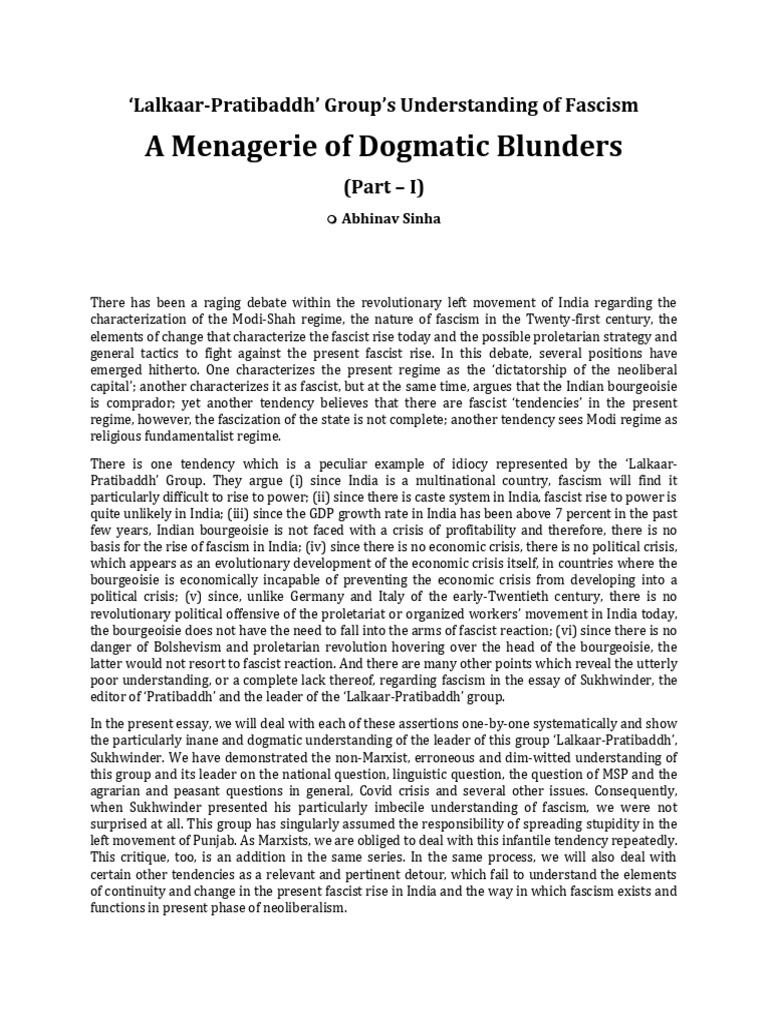 Lalk a Ar Combined | PDF | Fascism | Bourgeoisie