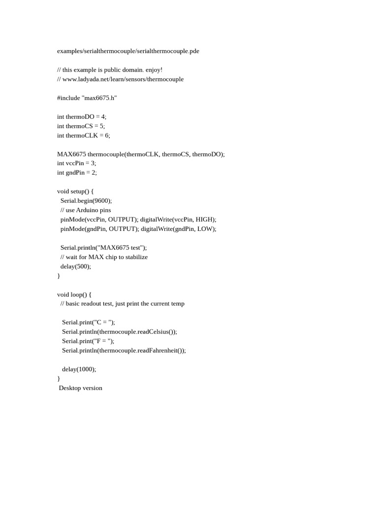 Example Serialthermocouple (Pde) | PDF