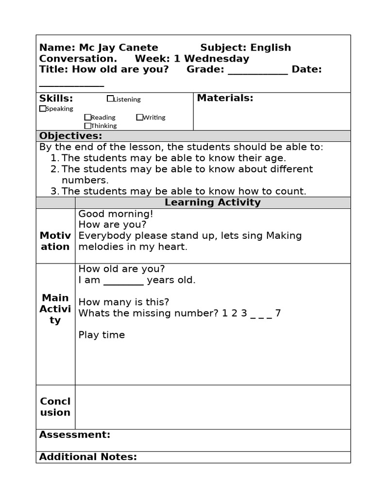 K2 July Lesson Plan | PDF | Vocabulary | Cognitive Science