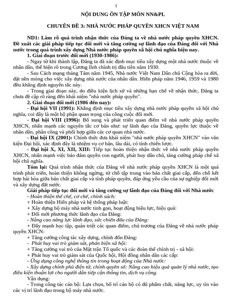 ND ôn tập môn NNPL - Đ (1) | PDF
