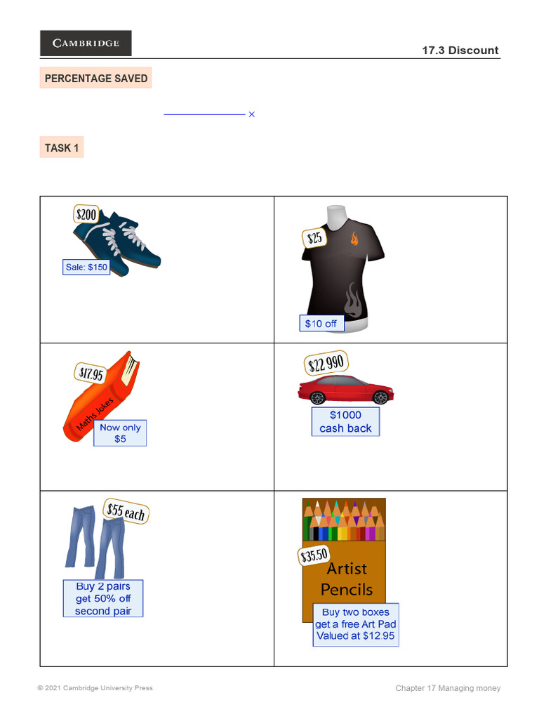 Percentage-saved | PDF