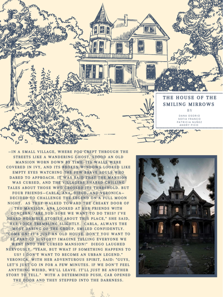 Blue and Beige Line Art Vintage Fairy Tale Notebook Cover Wrap.pdf | PDF