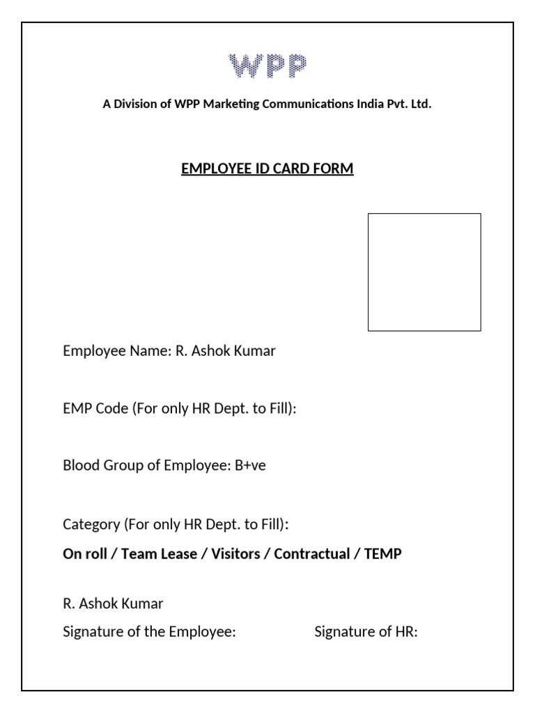 HR ID CARD | PDF