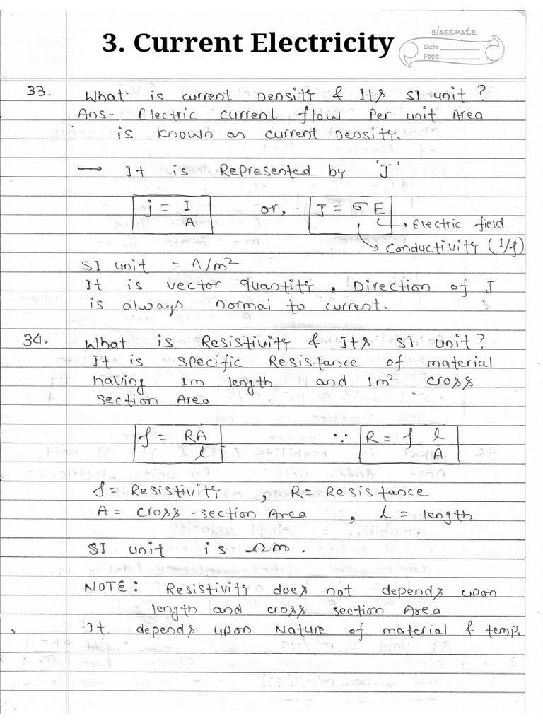 Understanding Current Electricity Concepts | PDF