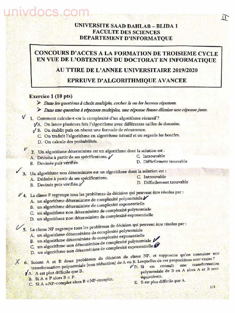 3 Sujets Concours Doctorat en Informatique Réseaux - p05 07.TextMark - Compressed | PDF