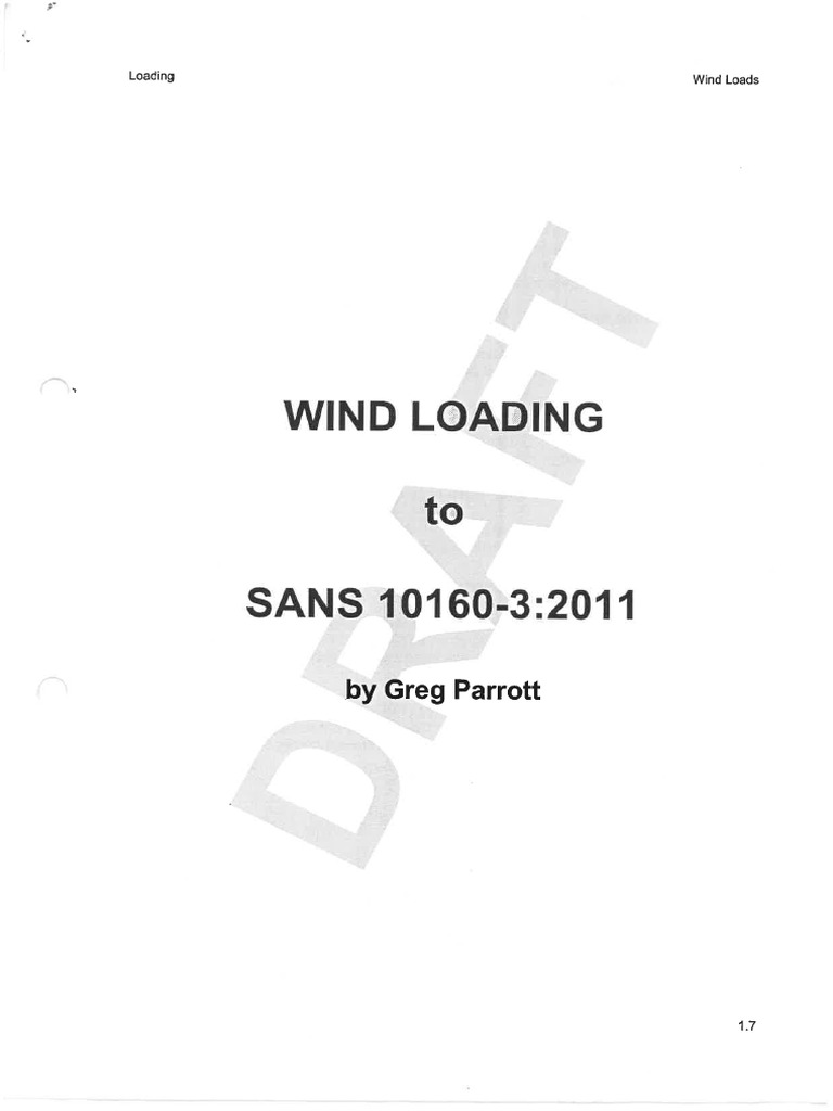 Wind Loading Analysis by Greg Parrott | PDF