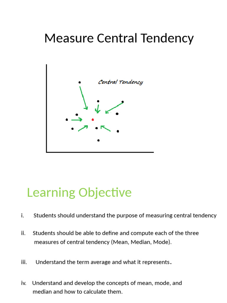 Central -Tendency Median Mode | PDF | Mean | Mode (Statistics)