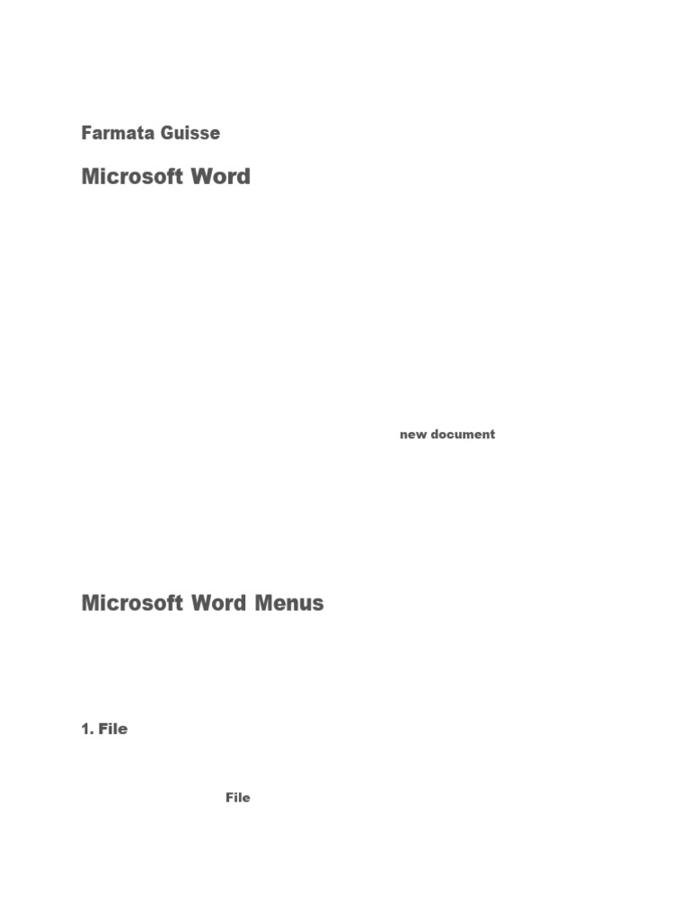 Word Part 2 | PDF | Microsoft Word | Software