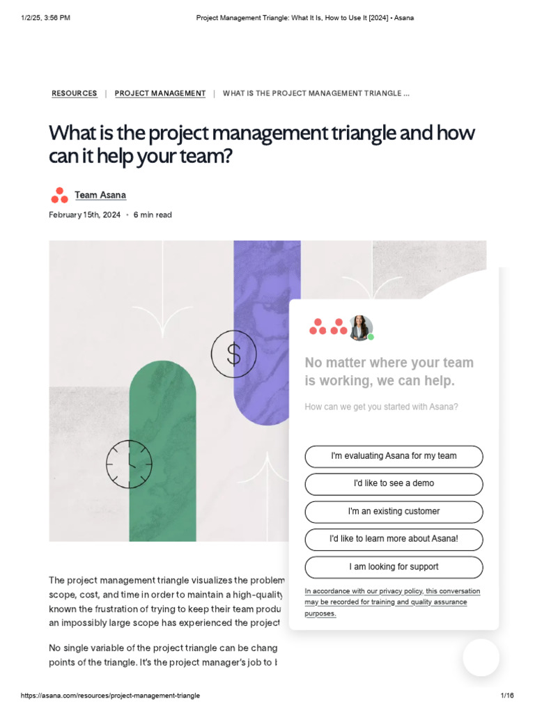 Project Management Triangle | PDF | Project Management | Agile Software Development