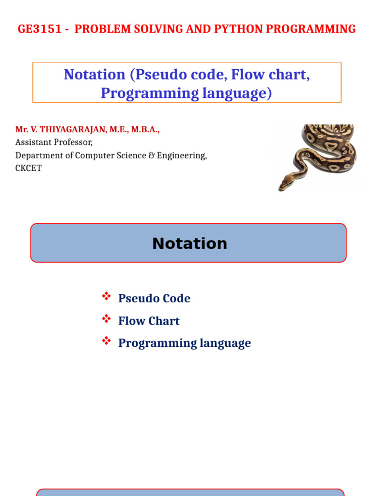 Notation (pseudo code, flow chart) | PDF | Algorithms | Computer ... Notation (pseudo code, flow chart) | PDF | Algorithms | Computer ...
