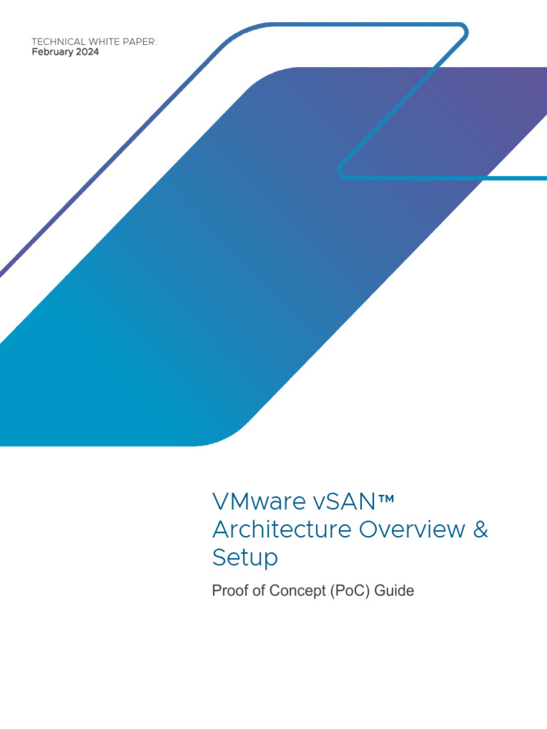 vSAN ArchitectureOverview | PDF | Computer Cluster | Virtual Machine