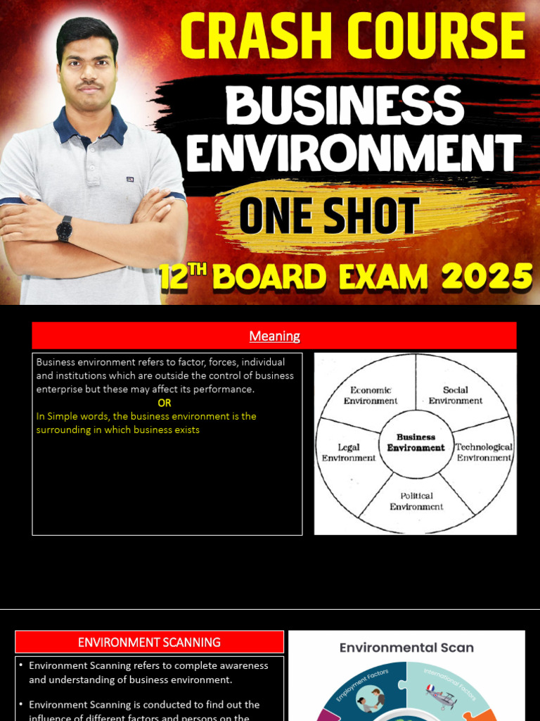 BUSINESS ENVIRONMENT Crash Course 2025 - 49523564 - 2025 - 01 - 07 - 18 ...