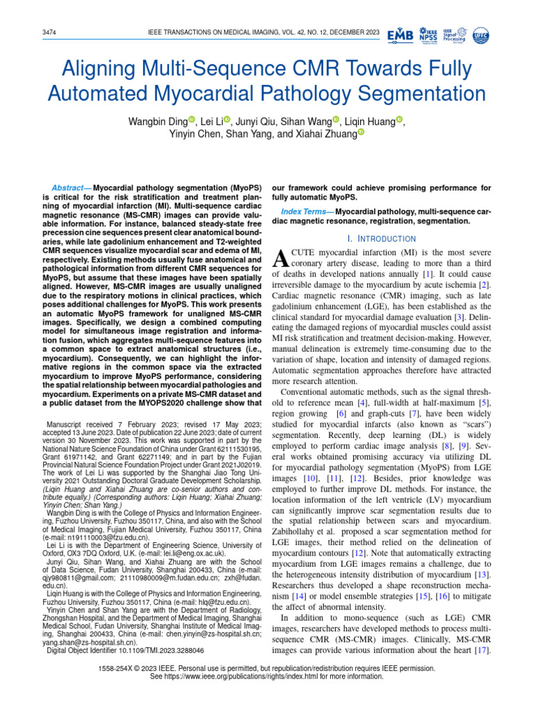 Aligning_Multi-Sequence_CMR_Towards_Fully_Automated_Myocardial_Pathology_Segmentation | PDF ...