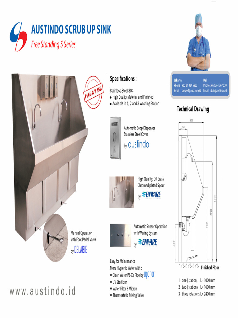 Scrub Sink Brochure | PDF