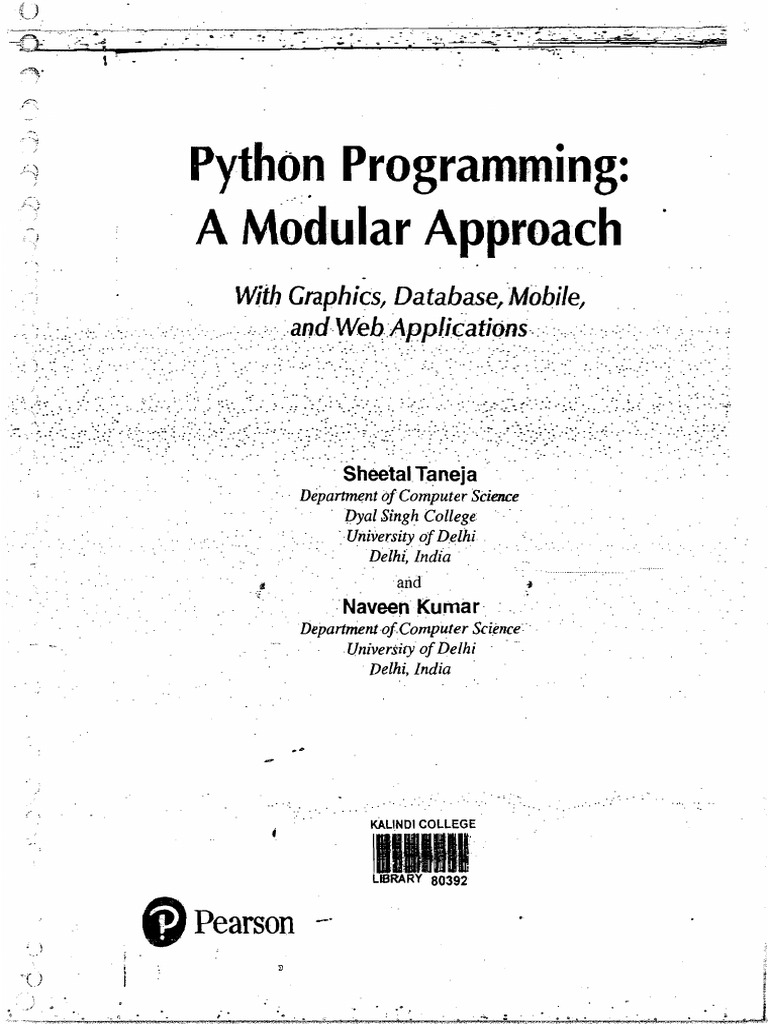 PYTHON Naveen TextBook | PDF